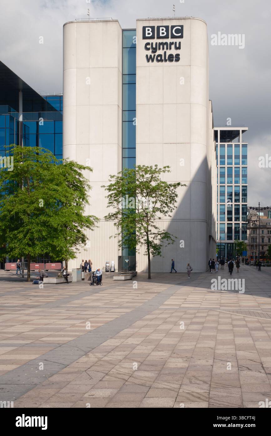 BBC Cymru Wales New Broadcasting House, Central Square, Cardiff Stock ...
