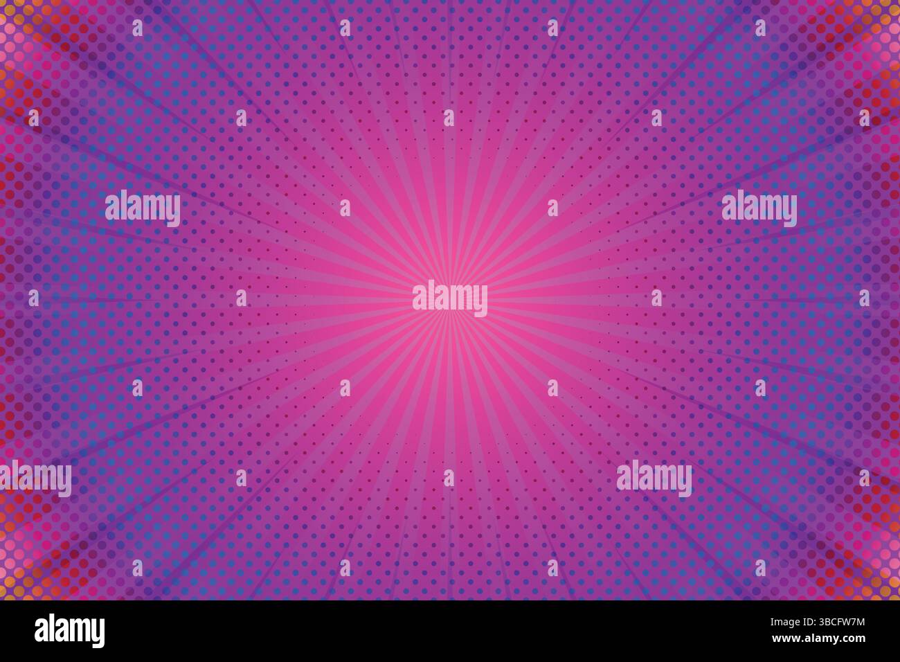 Comic background, Pop art texture. Starburst cartoon style. Aname ...