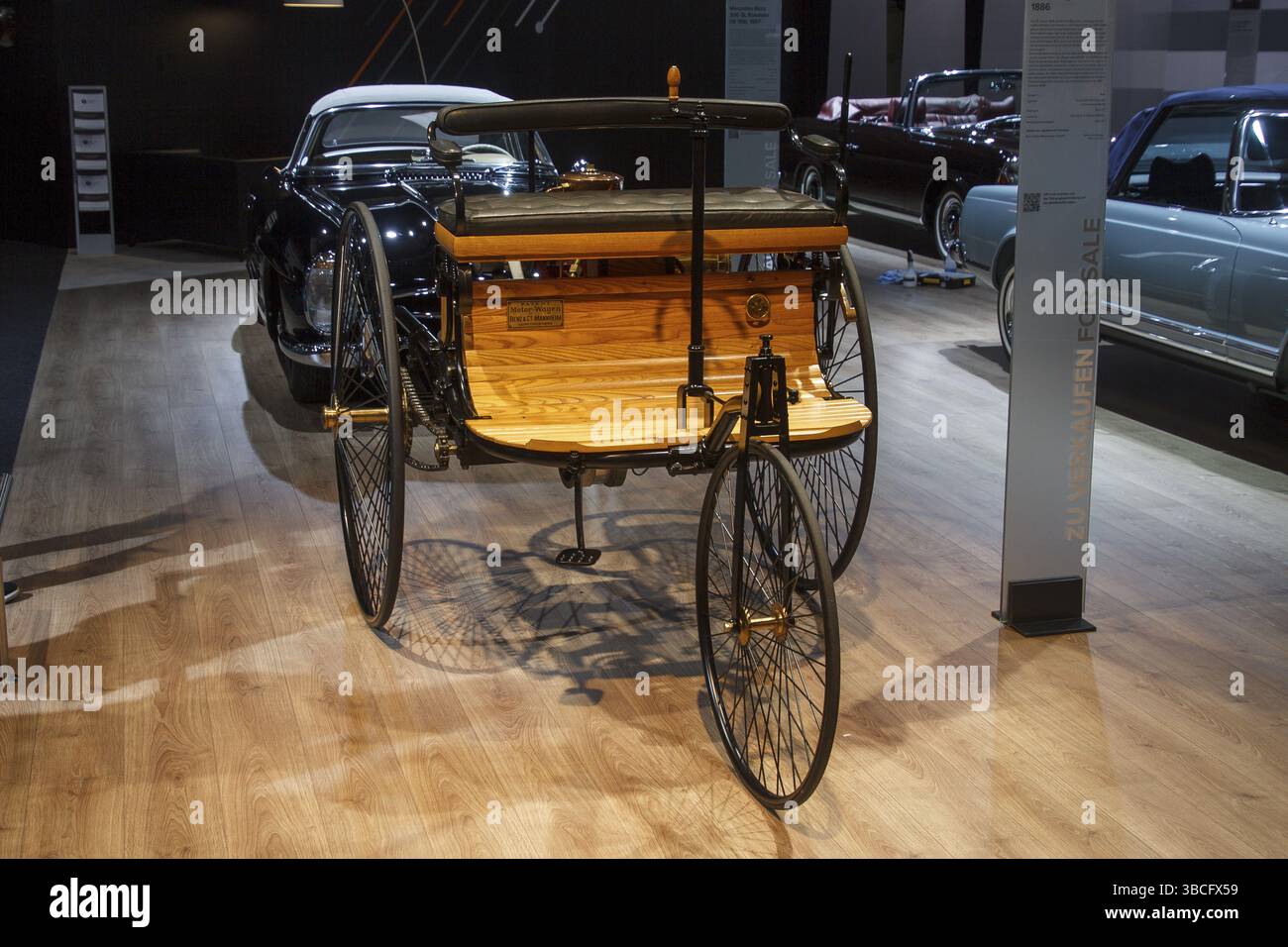Benz & Co motorised carriage, year of manufacture 1886 Stock Photo - Alamy