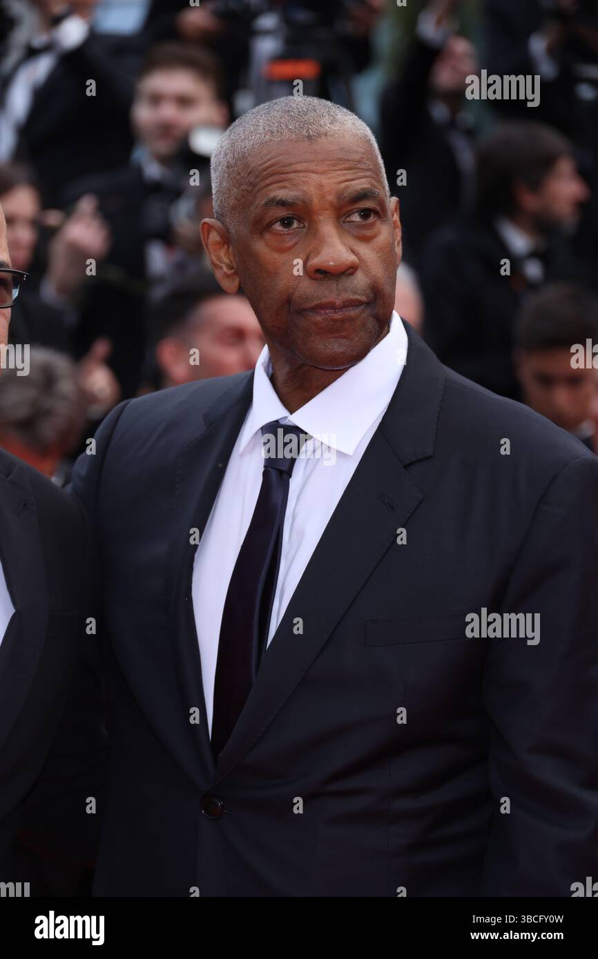 Denzel Washington attends the "Highest 2 Lowest" red carpet the 78th ...