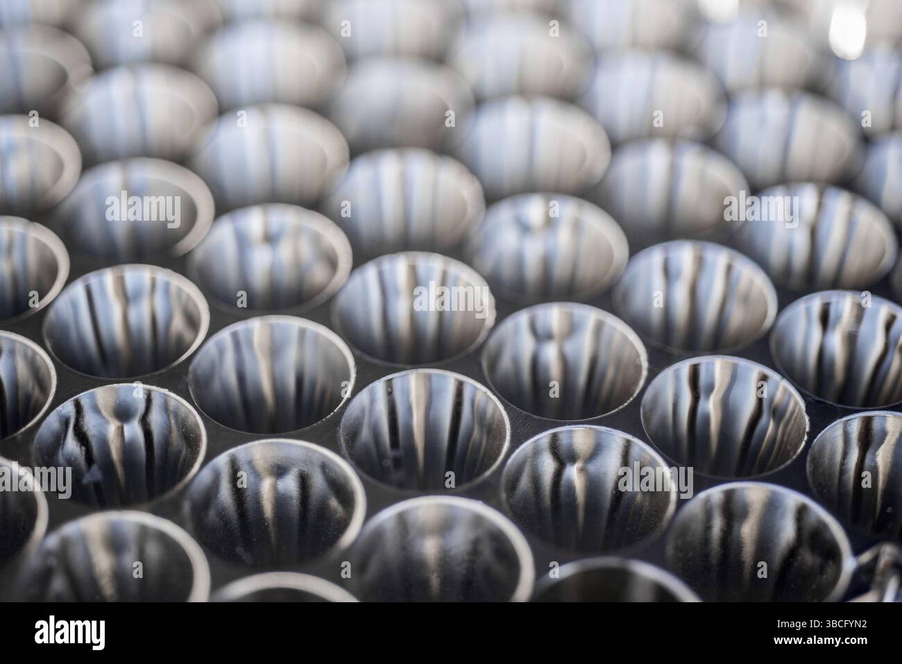 Abstract and up close view of the inside of an LED traffic light Stock ...