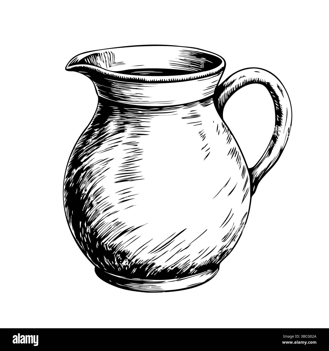 Vintage ceramic pitcher in Cut Out Stock Images & Pictures - Alamy
