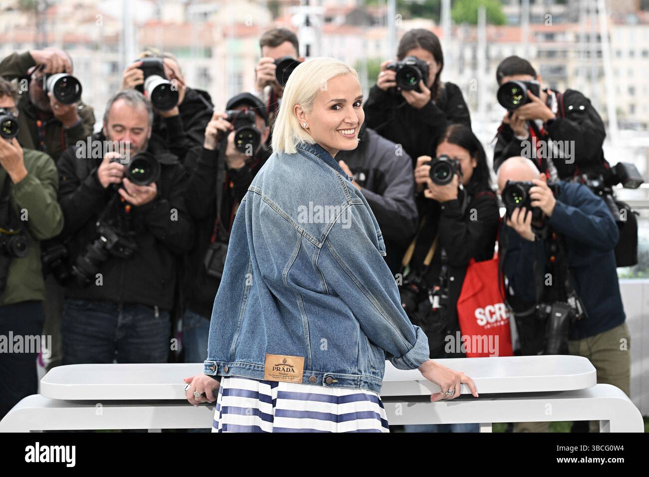 Julia Ducournau pose during the "Alpha" photocall at the 78th annual ...