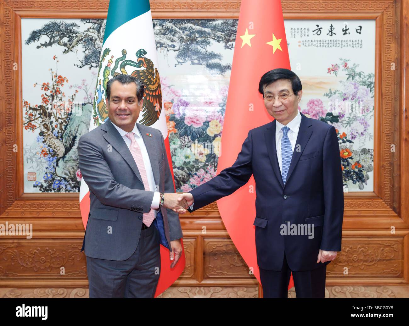 Beijing, China. 20th May, 2025. Wang Huning, chairman of the National ...