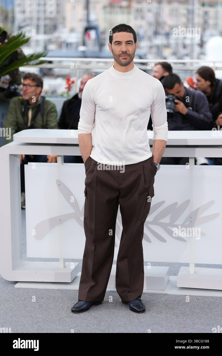 Tahar Rahim poses for photographers at the photo call for the film ...