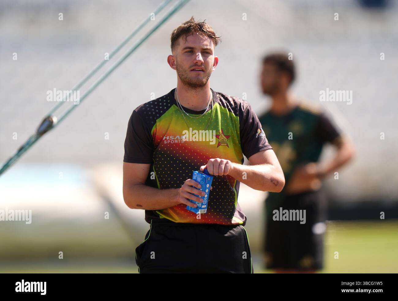 Zimbabwe's Brian Bennett during a nets session at Trent Bridge ...