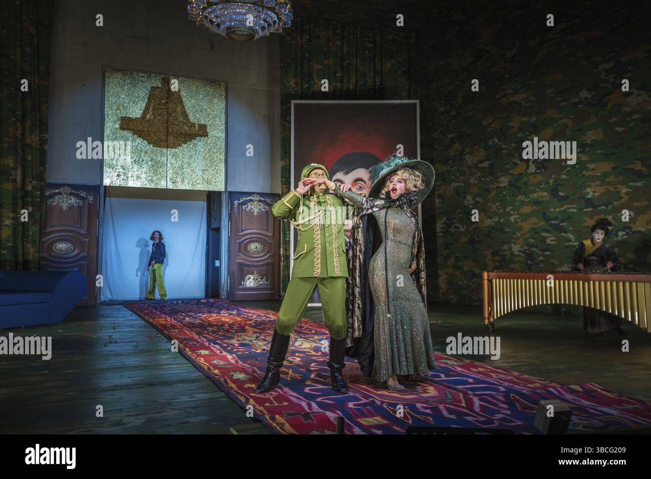 Production by Herbert Fritsch at the Schaubuehne Berlin with Bastian ...