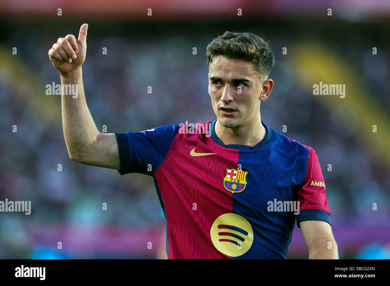 Barcelona, Spain. 18th, May 2025. Gavi (6) of FC Barcelona seen during ...