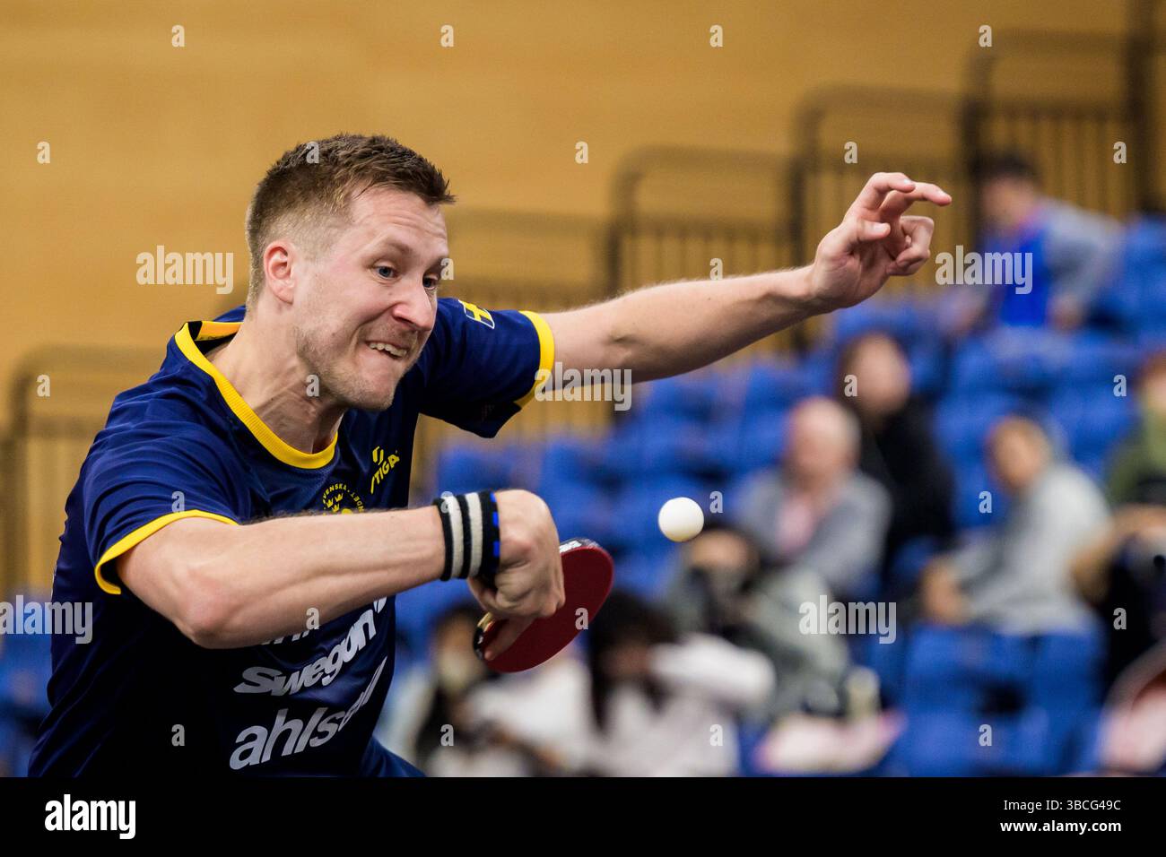 Mattias Falck of, Sweden. , . during the mens singles round of 64 table ...