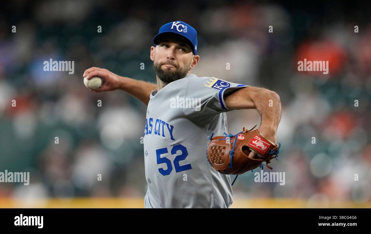 Kansas City Royals starting pitcher Michael Wacha throws during a ...