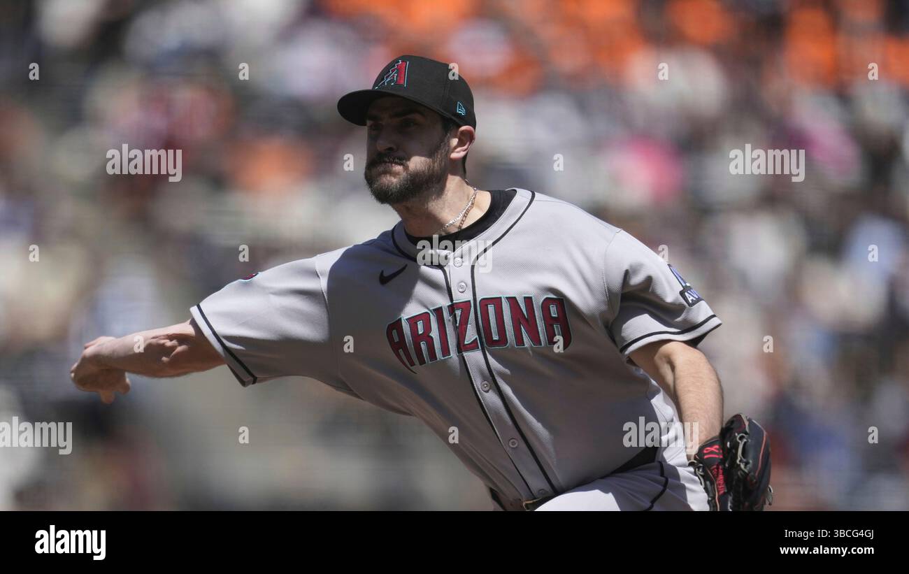 Arizona Diamondbacks pitcher Ryan Thompson during a baseball game ...