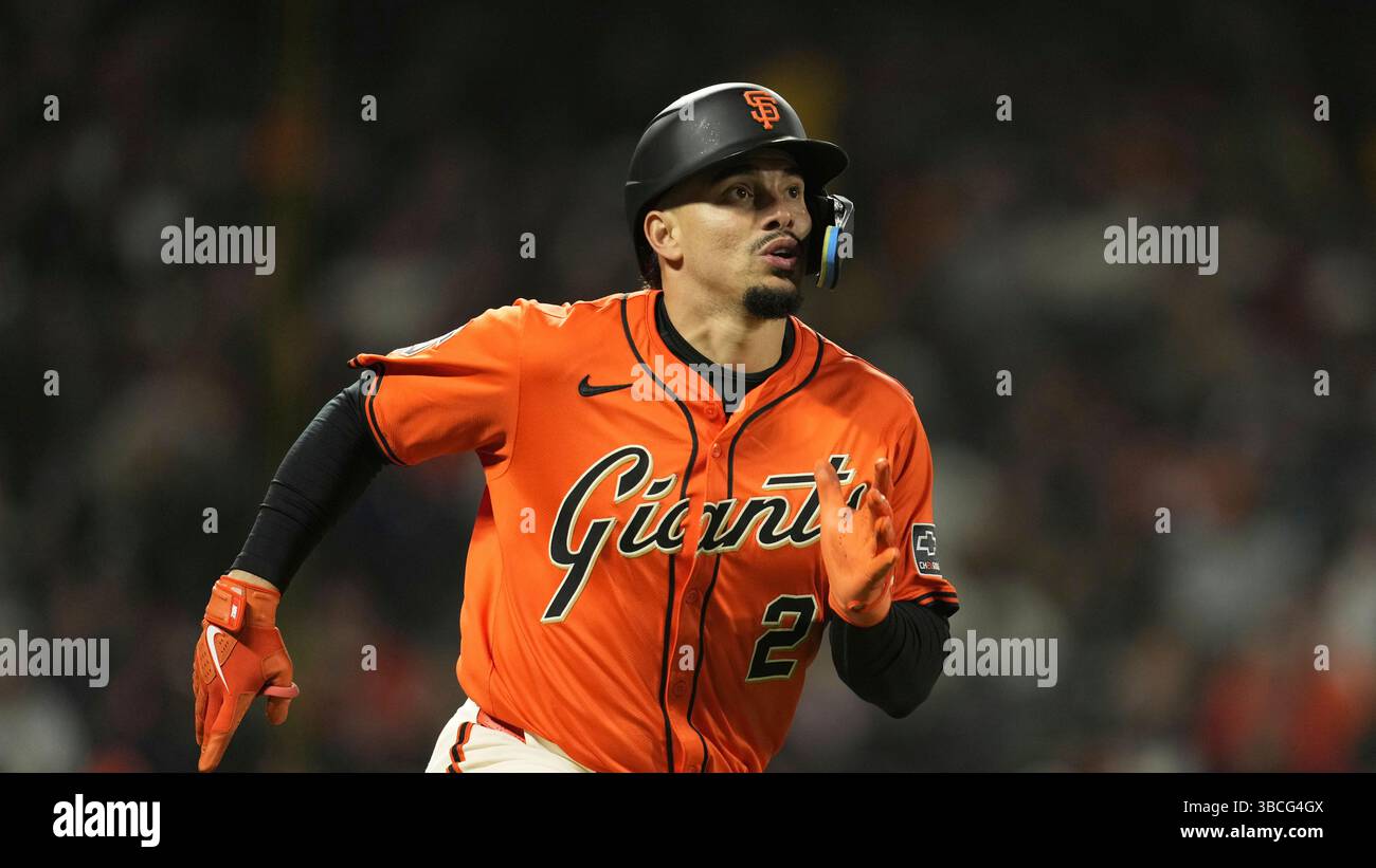 San Francisco Giants' Willy Adames against the Athletics during a ...