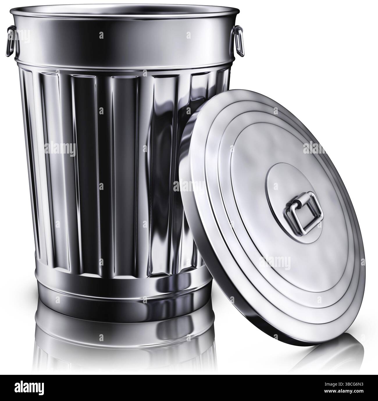 High resolution rendering of a garbage can Stock Photo - Alamy