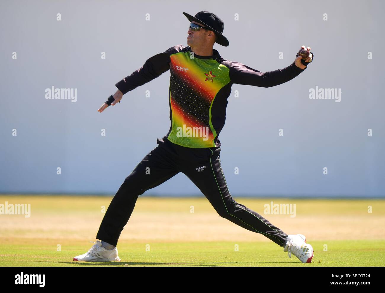 Zimbabwe's Sean Williams during a nets session at Trent Bridge ...