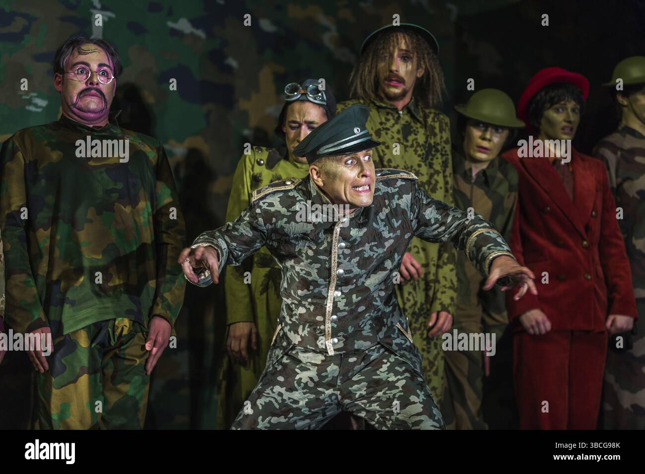 Production by Herbert Fritsch at the Schaubuehne Berlin with Bastian ...