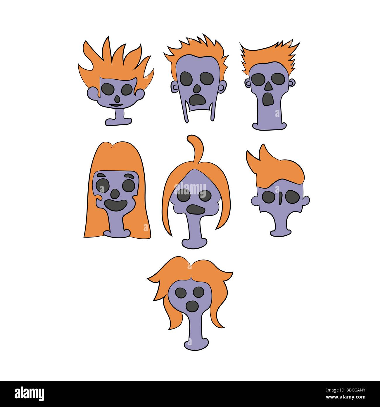 Halloween ghost bat pumpkin Cut Out Stock Images & Pictures - Alamy