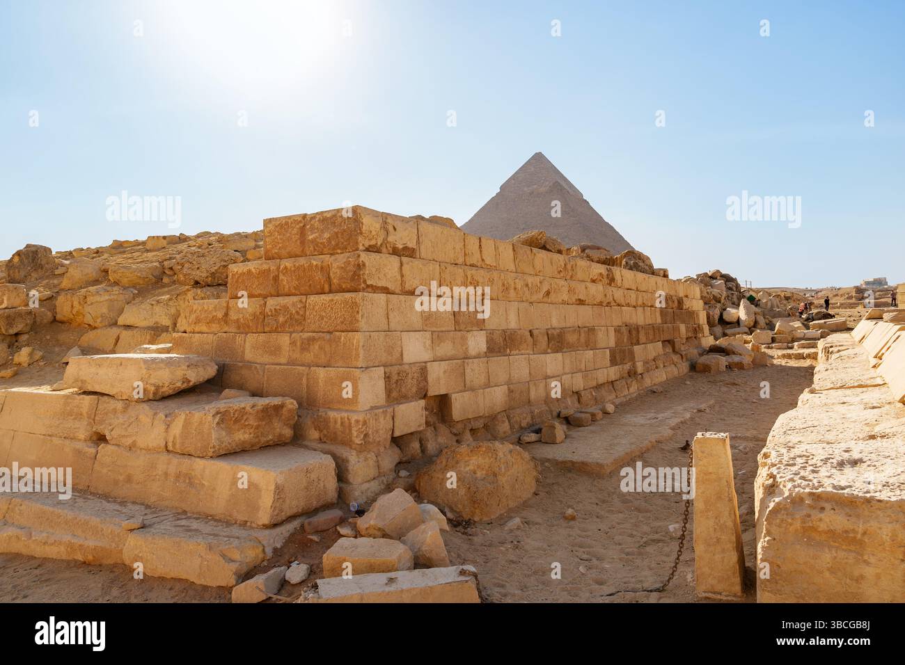 Pyramid construction site reflecting ancient Egyptian architectural ...