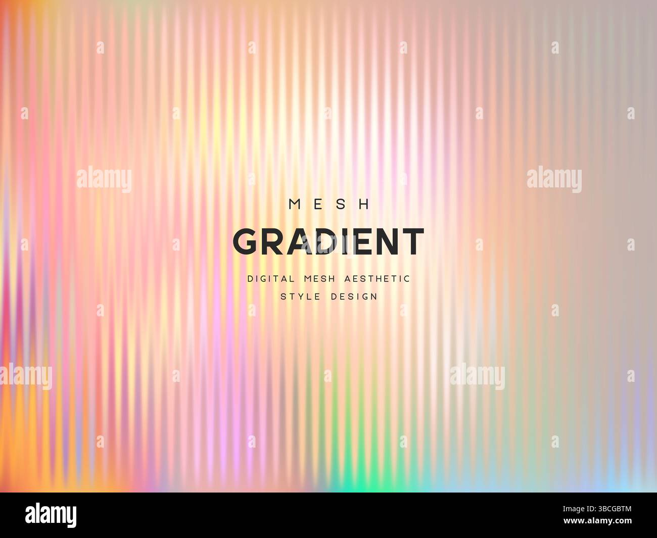 Pastel Mesh Gradient Background with Vertical Stripes, Abstract Soft ...