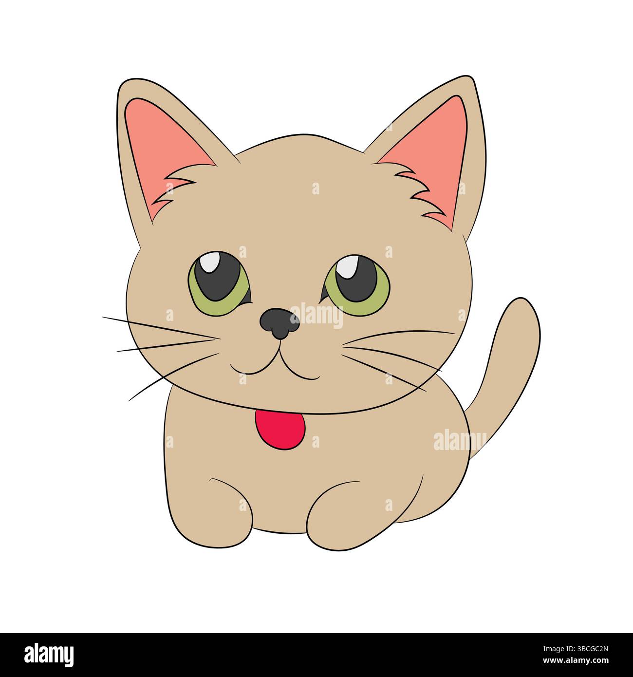 Cute character panda animal Stock Vector Images - Alamy