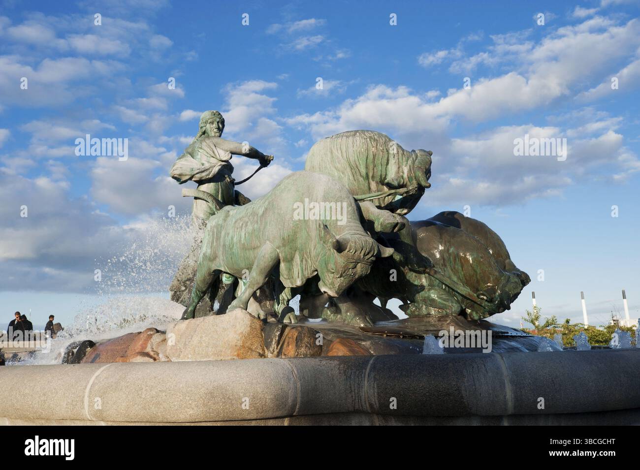Gefion Fountain, Langelinie Park, Copenhagen, Zealand Island, Denmark ...