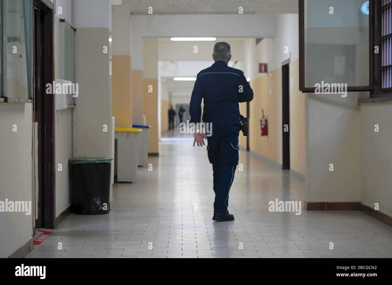 Milan, Italy. 20th May, 2025. Milan, Opera Prison, bunker courtroom ...