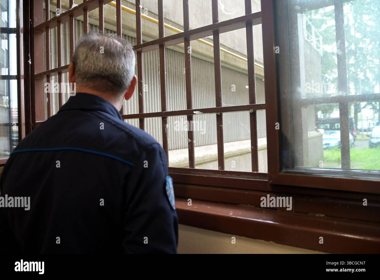 Milan, Italy. 20th May, 2025. Milan, Opera Prison, bunker courtroom ...