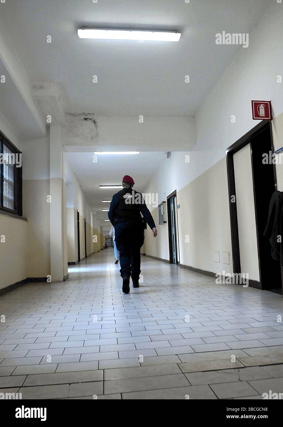 Milan, Italy. 20th May, 2025. Milan, Opera Prison, bunker courtroom ...