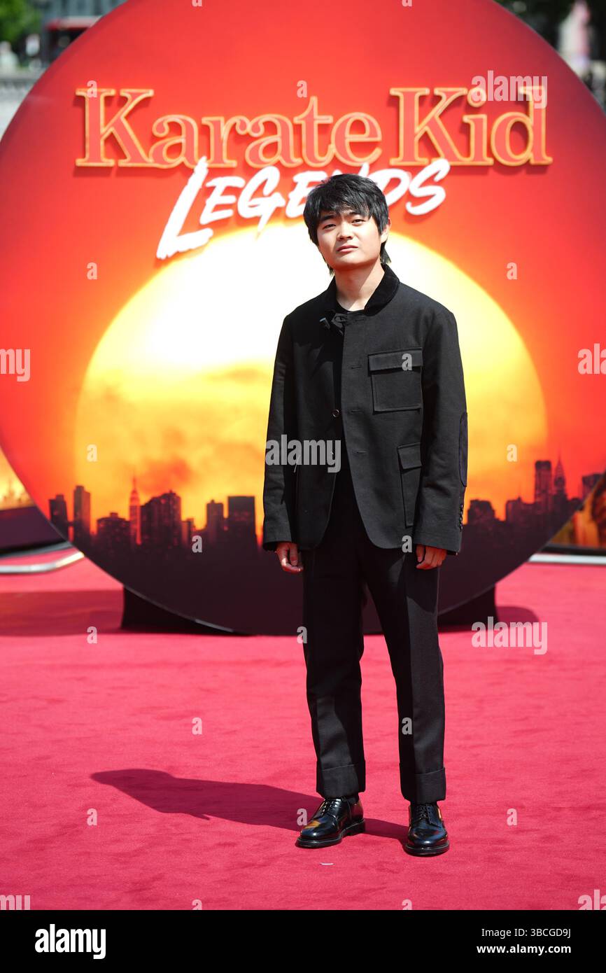 Ben Wang attends a photocall for Karate Kids: Legends, in Trafalgar ...