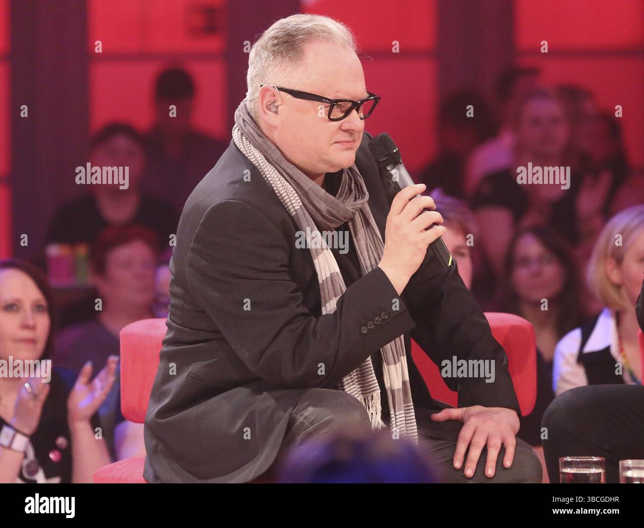 German rock singer Heinz-Rudolf Kunze at cult hits, Presented by Kim ...