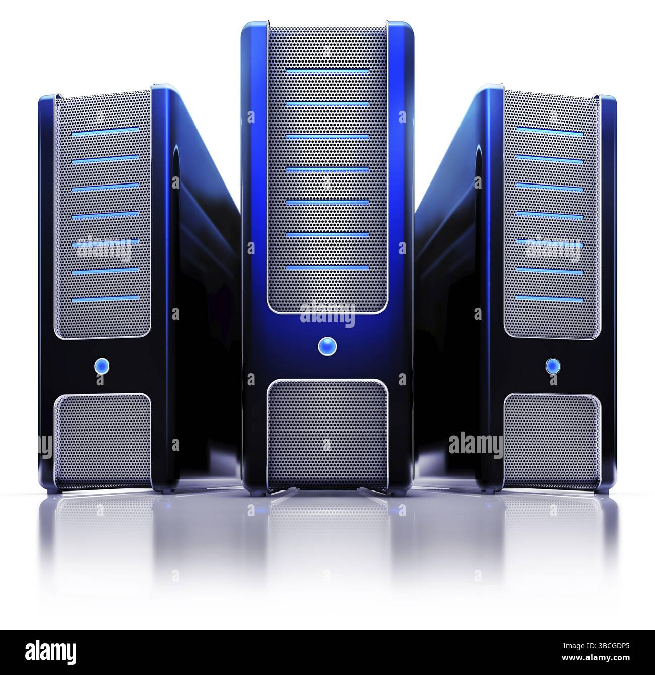 High resolution rendering of servers Stock Photo - Alamy