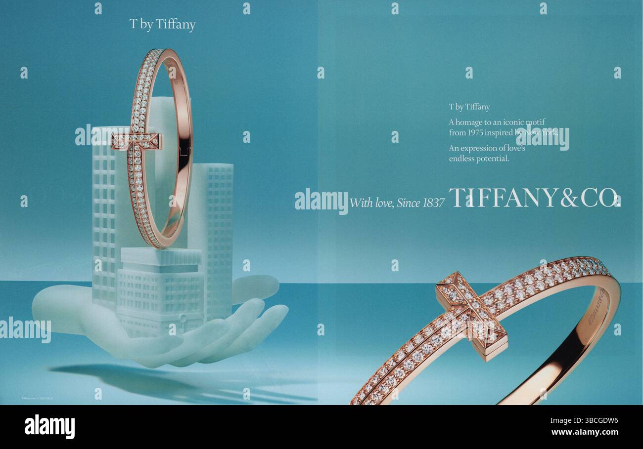 Fashion and lifestyle magazine May 2025 issue advert, USA Stock Photo ...