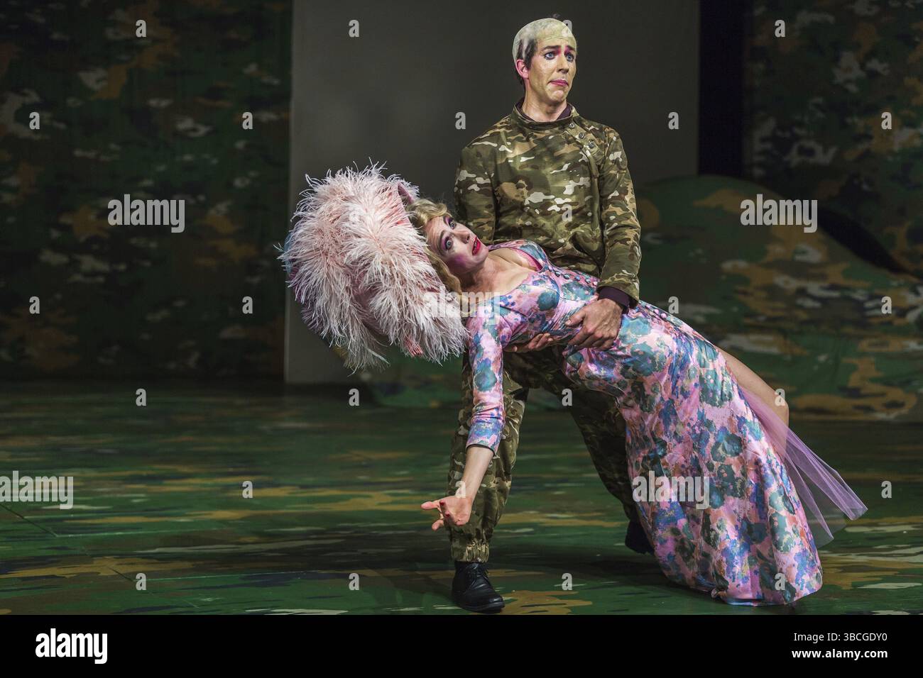 Production by Herbert Fritsch at the Schaubuehne Berlin with Bastian ...