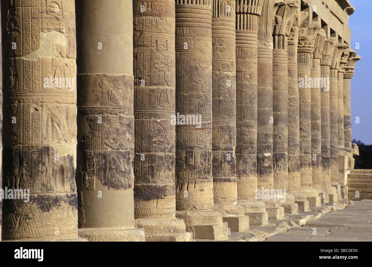 Portico of the Temple of Philae, Philae, Temple of Philae, Egypt ...