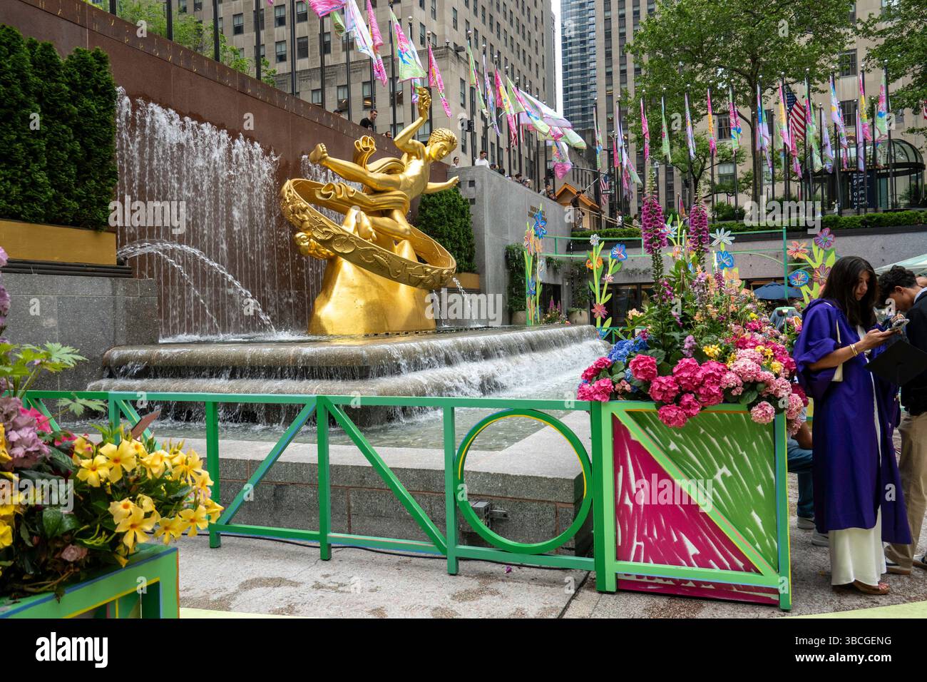 Rockefeller Center is awash in vibrant colors with a "Spring Is ...