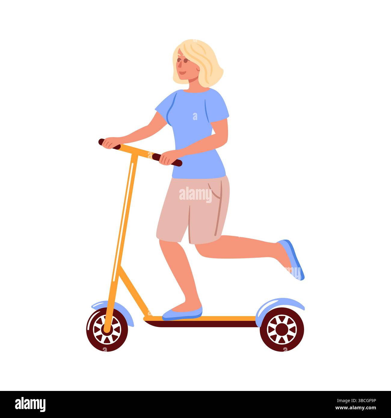 Blonde woman bob haircut Cut Out Stock Images & Pictures - Alamy