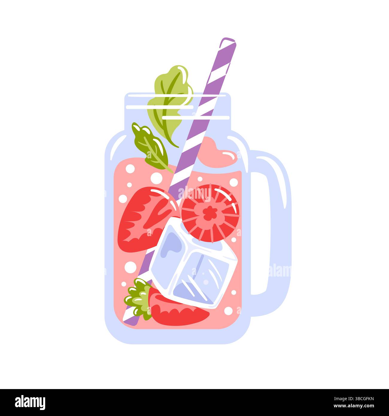 Cool beverage served in Stock Vector Images - Alamy