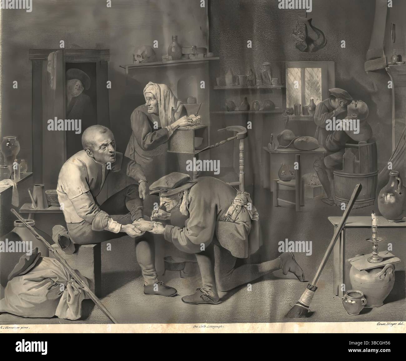 [The operation] - Historical Medical Illustration Stock Photo - Alamy
