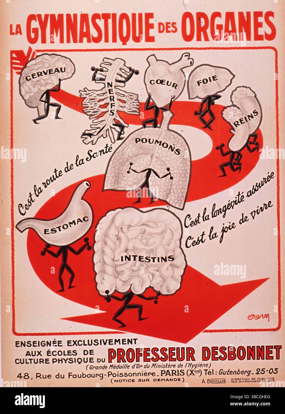 La Gymnastique des Organes Organ Gymnastics - Vintage 19th century ...