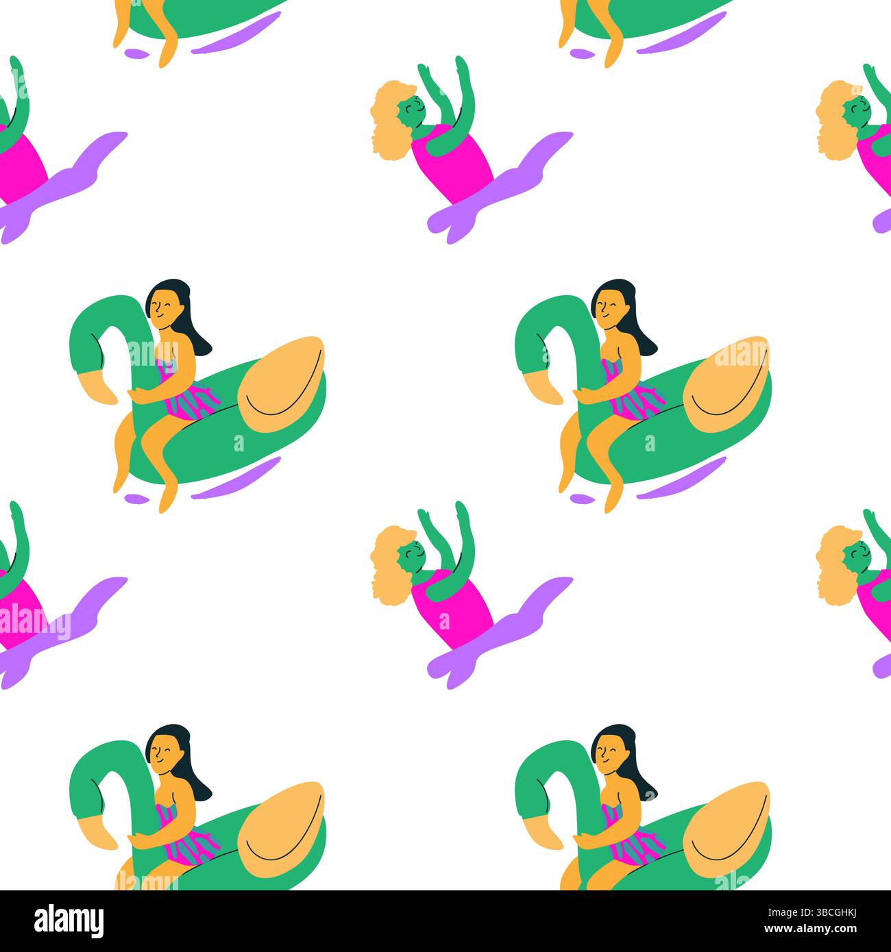 Decoration swimming pool floating Stock Vector Images - Alamy