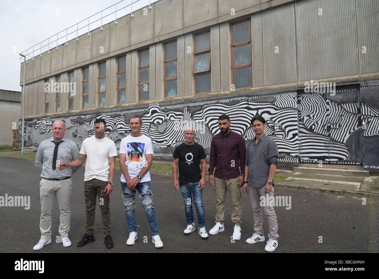 Milan, Opera Prison, inauguration of the mural made by the inmates ...