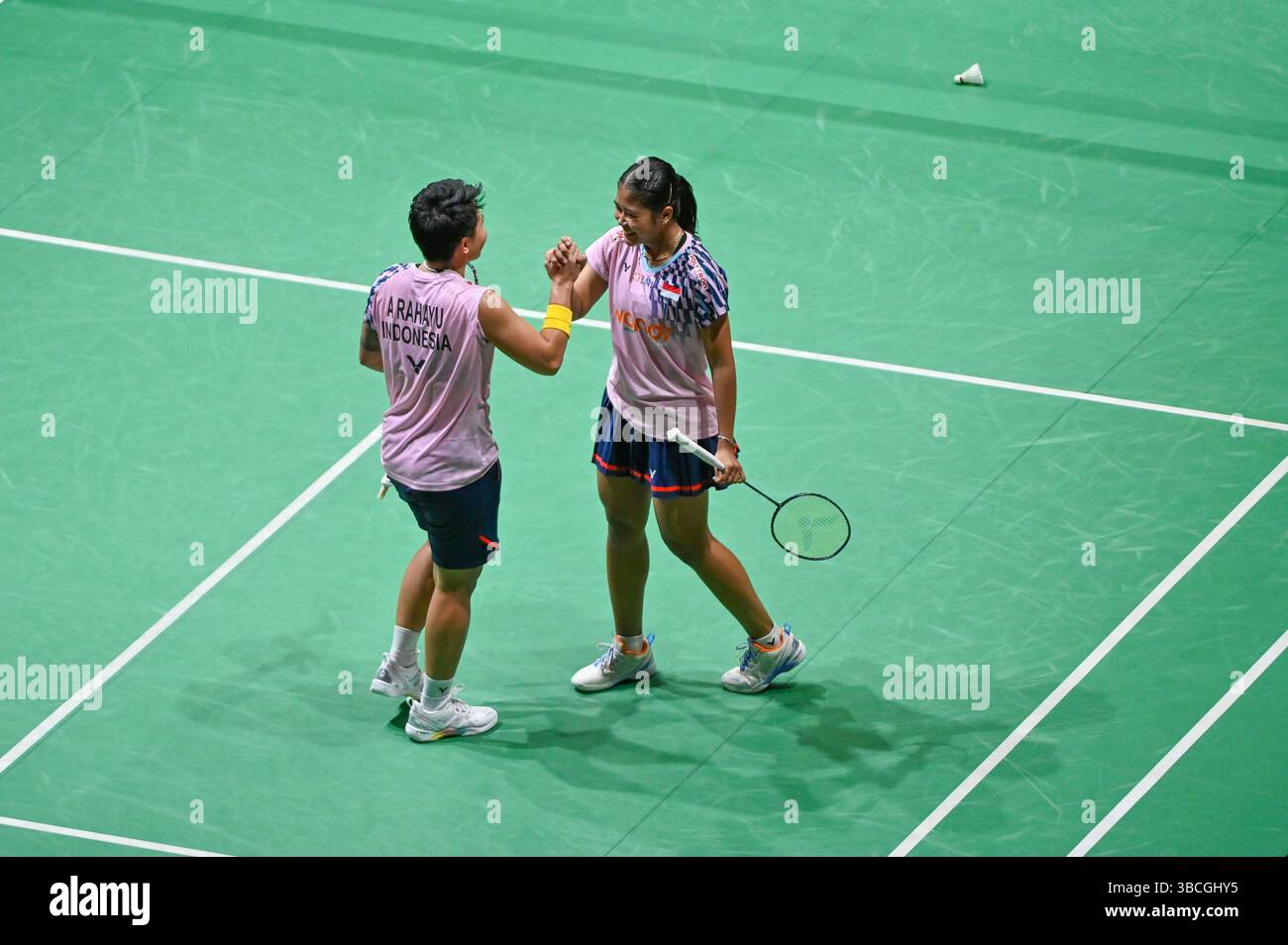 (250520) -- KUALA LUMPUR, May 20, 2025 (Xinhua) -- Apriyani Rahayu ...