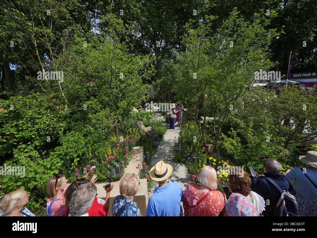 Visitors viewing the Avanade Intelligent Garden, which was a gold medal ...