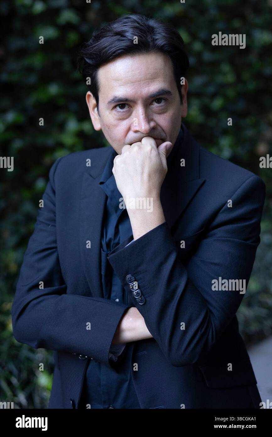 Alejandro Andrade Poses portrait session 'Hombres íntegros', at Casa de ...