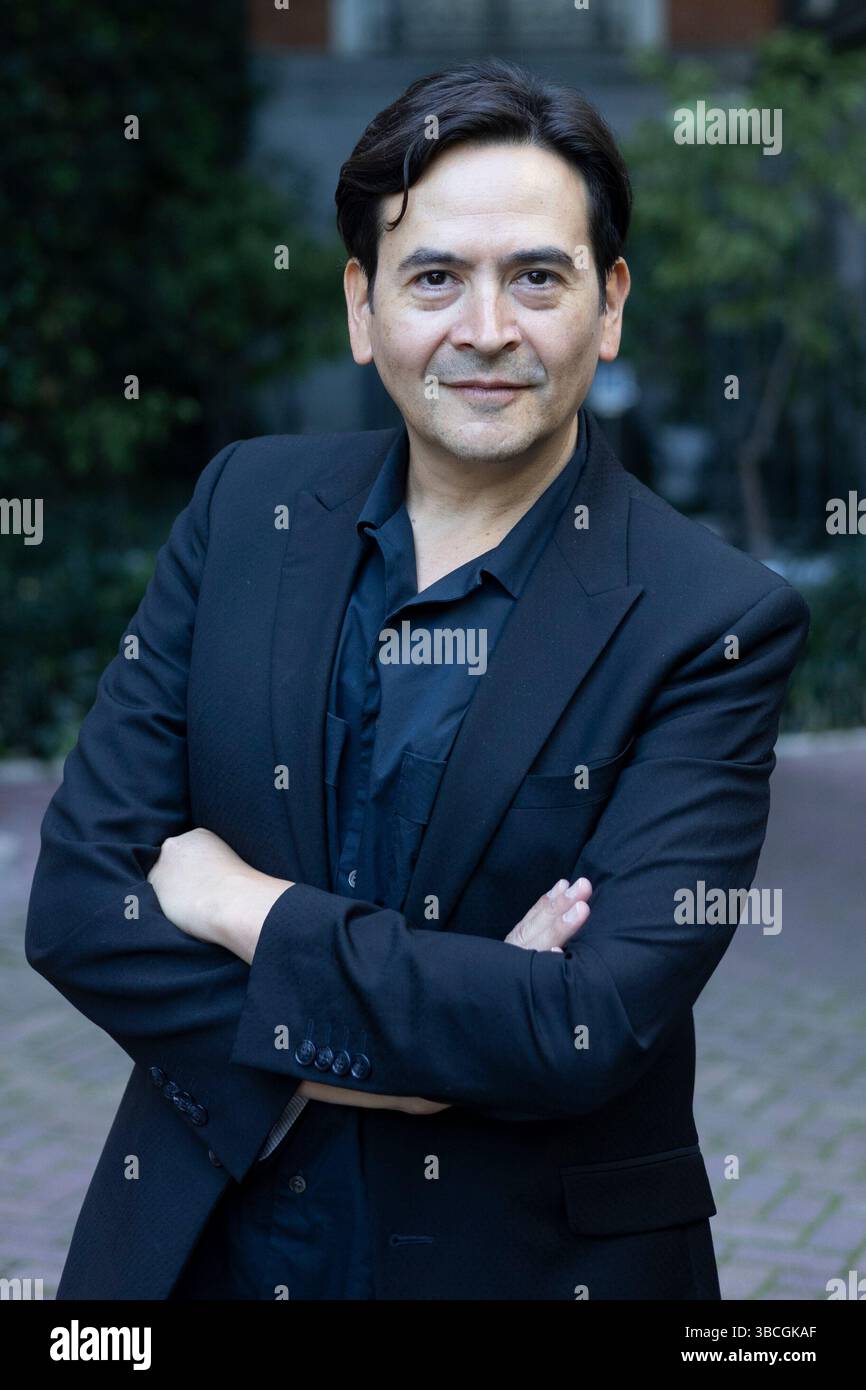 Alejandro Andrade Poses portrait session 'Hombres íntegros', at Casa de ...