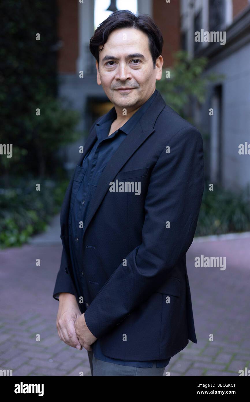 Alejandro Andrade Poses portrait session 'Hombres íntegros', at Casa de ...