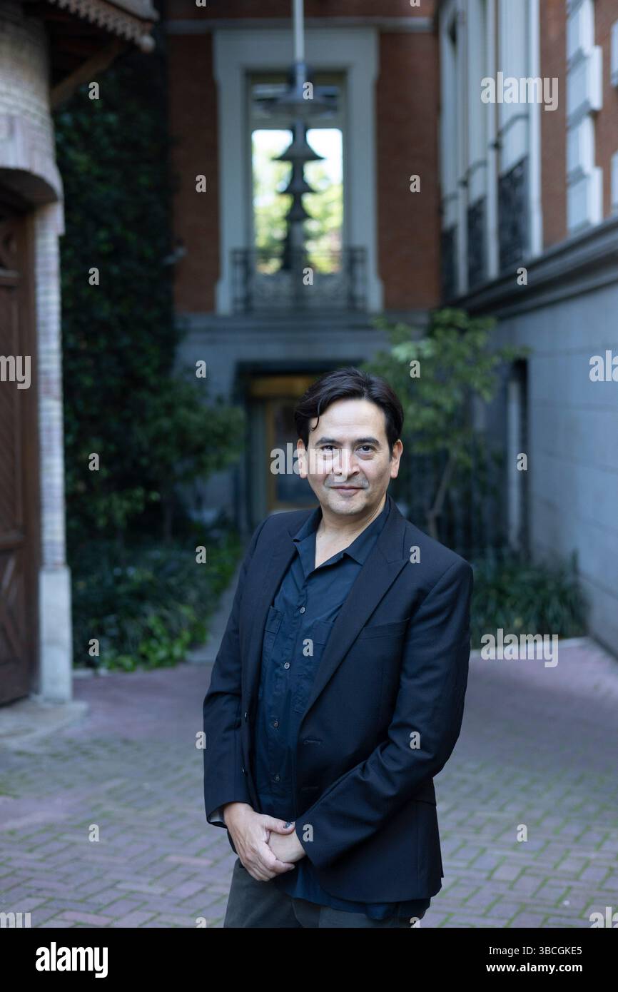 Alejandro Andrade Poses portrait session 'Hombres íntegros', at Casa de ...