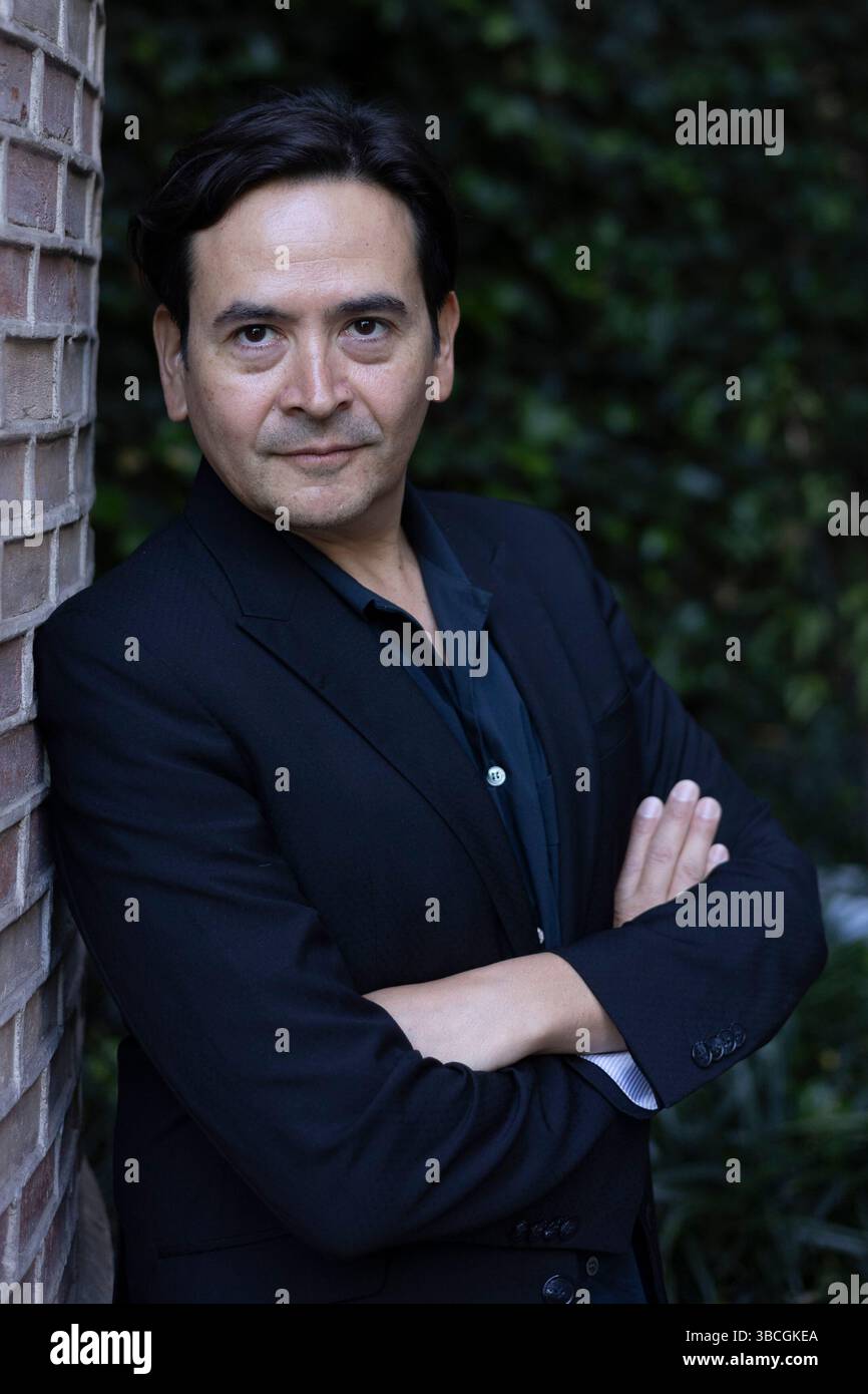 Alejandro Andrade Poses portrait session 'Hombres íntegros', at Casa de ...