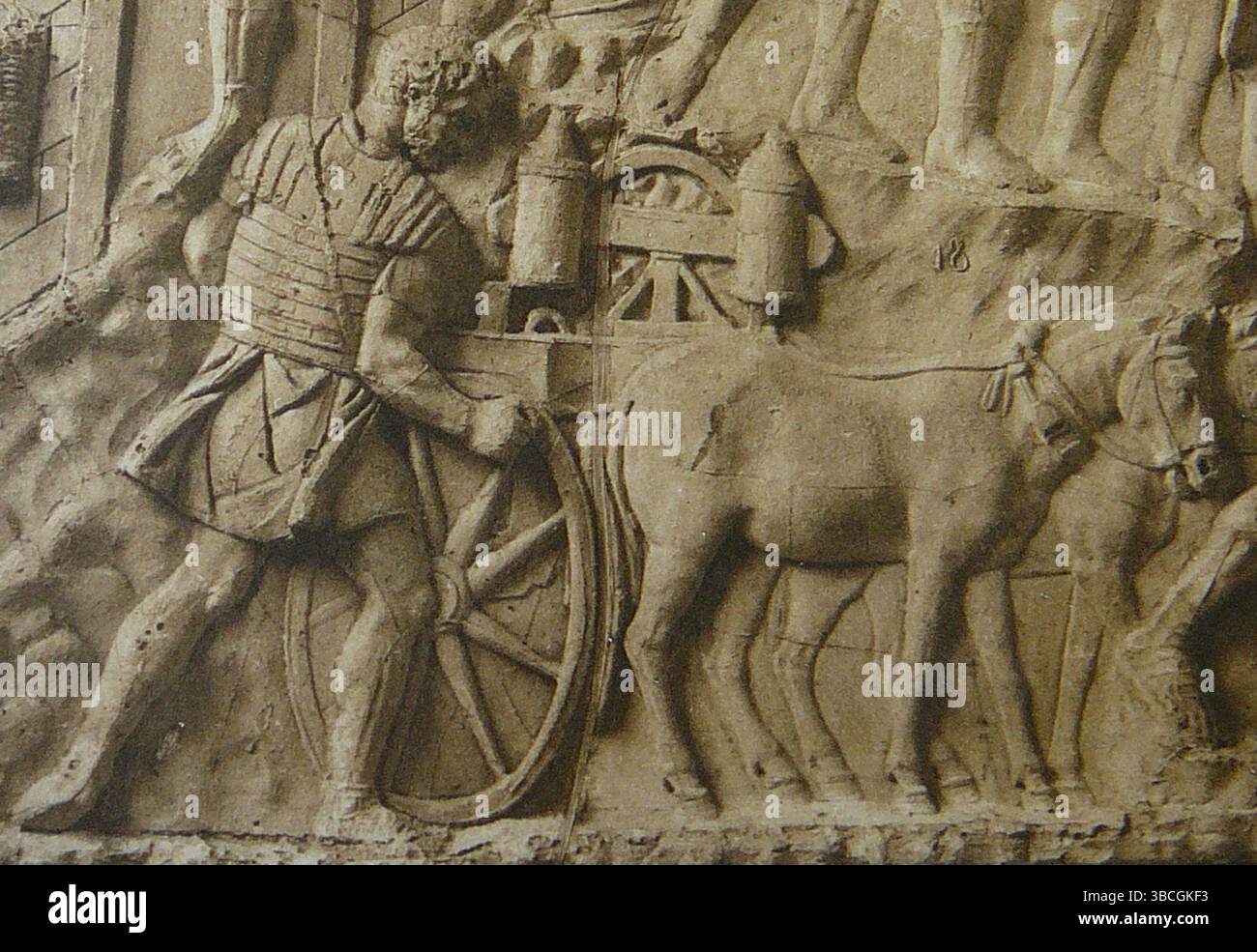 A carroballista represented on Trajan's Column, frieze no. XLVI, as an ...