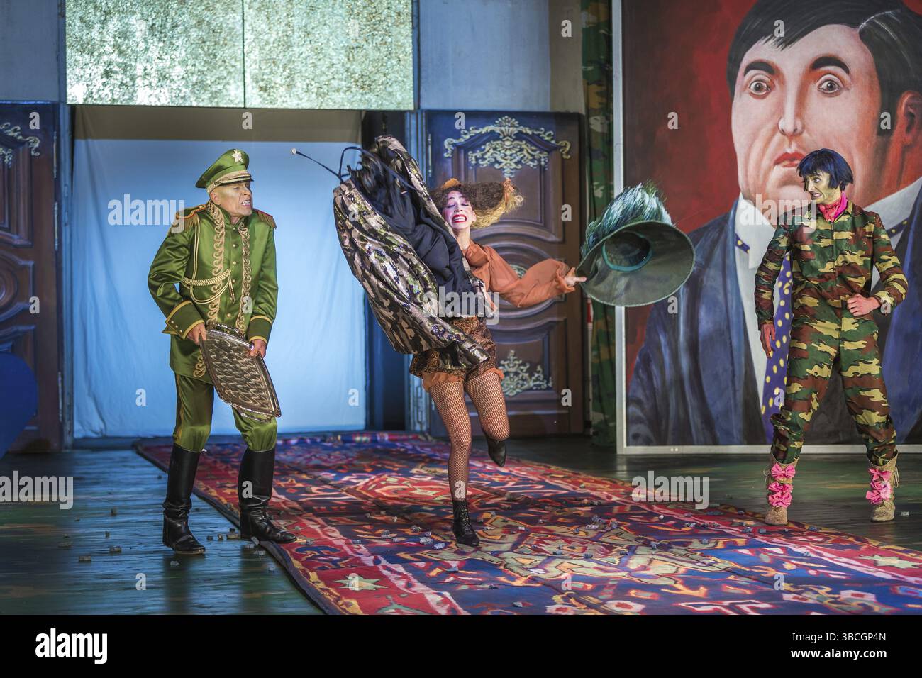 Production by Herbert Fritsch at the Schaubuehne Berlin with Bastian ...