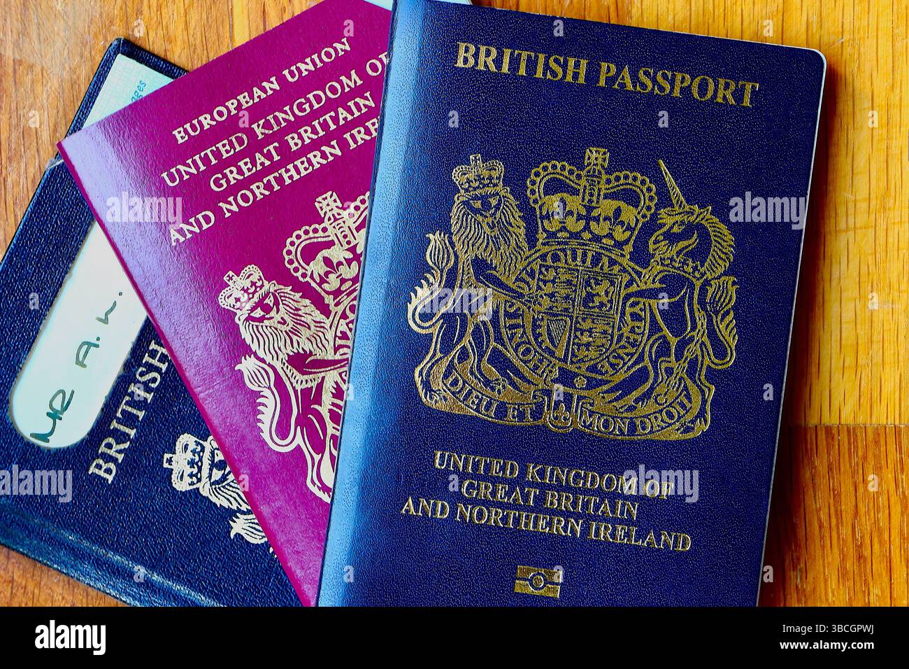 Old british passport hi-res stock photography and images - Alamy